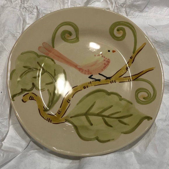 Vietri | Dining | Vietri Made In Italy 9 Red Bird Plate | Poshmark